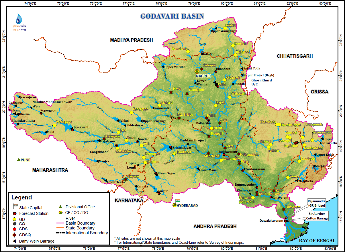 Godavari River System And Its Tributaries!! Explained !! – Rishi Upsc