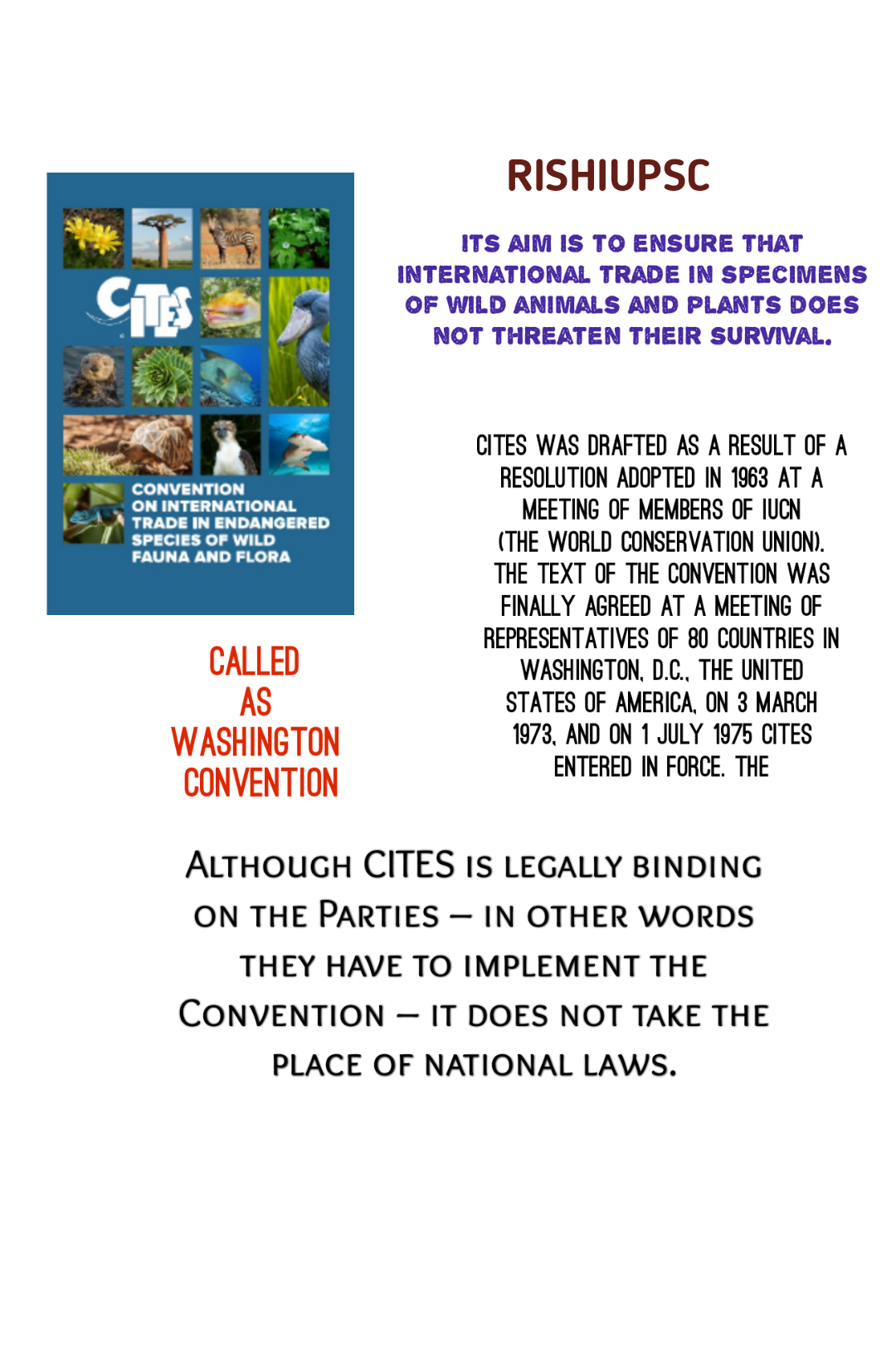 CITES (the Convention on International Trade in Endangered Species of ...